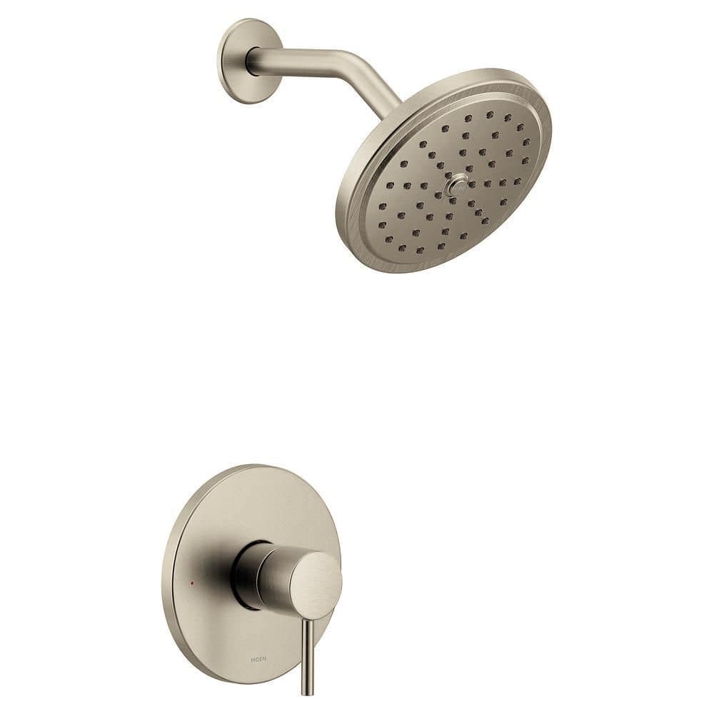 MOEN Align 1 Handle Shower Trim Kit in Brushed Nickel (Valve Not ...