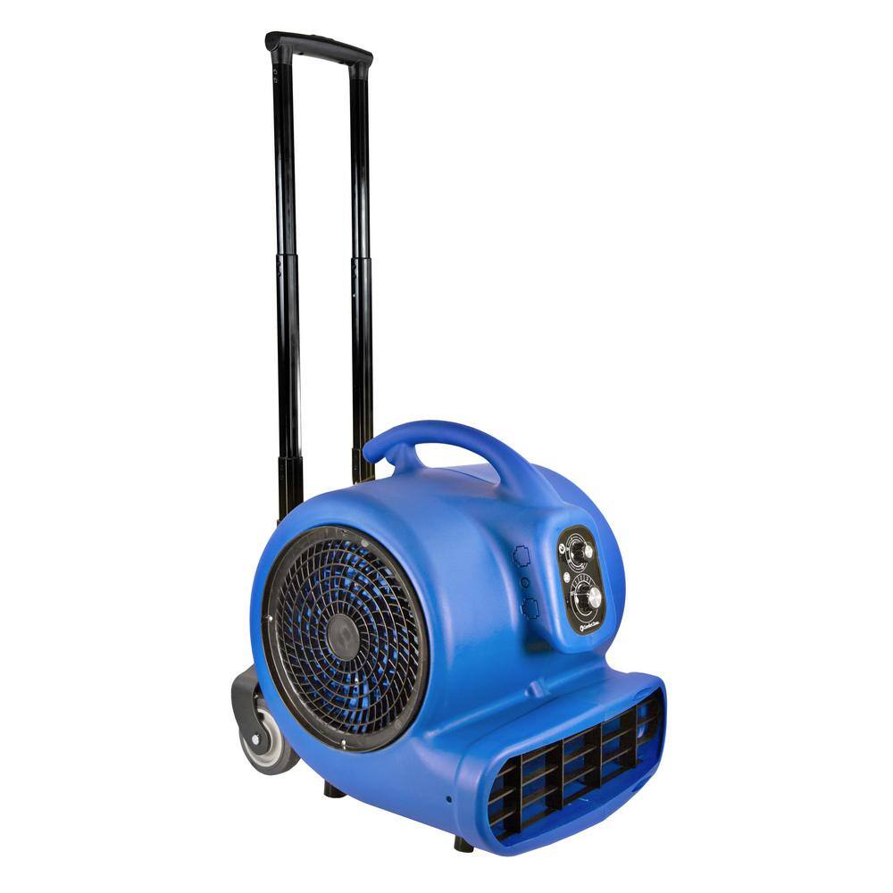 Comfort Zone 1 HP High Velocity Air Mover Carpet Dryer Blower Fan with ...