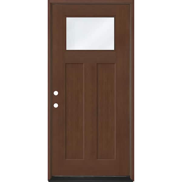 Steves & Sons Regency 36 in. x 80 in. 1/4 TopL Clear Glass RHIS ...
