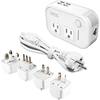 Lukyamzn Surge Protector Travel Adapter Voltage Converter with 2 ...