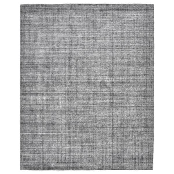 Solo Rugs Ashton Contemporary Modern Dark Gray 9 ft. x 12 ft. Hand ...