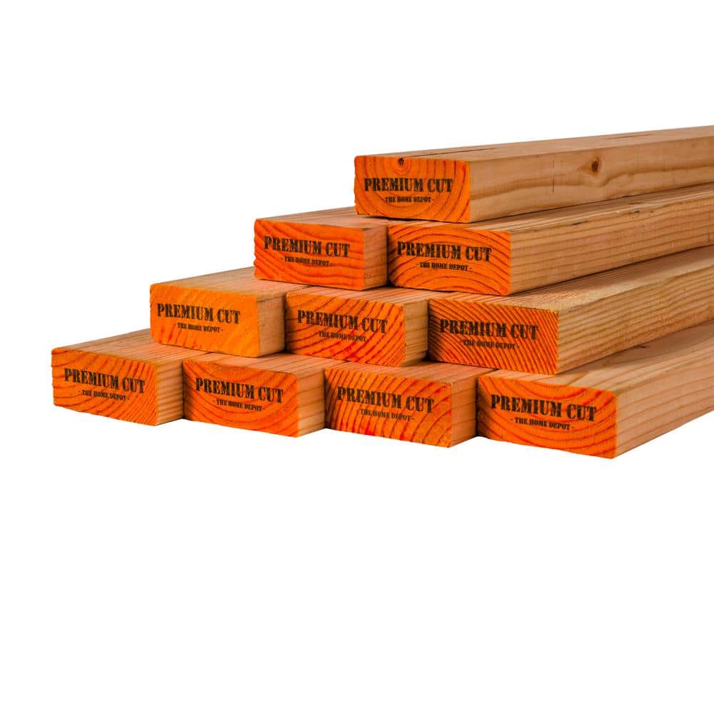 2 in. x 4 in. x 116-5/8 in. Premium Cut Framing Stud 111185 - The Home ...