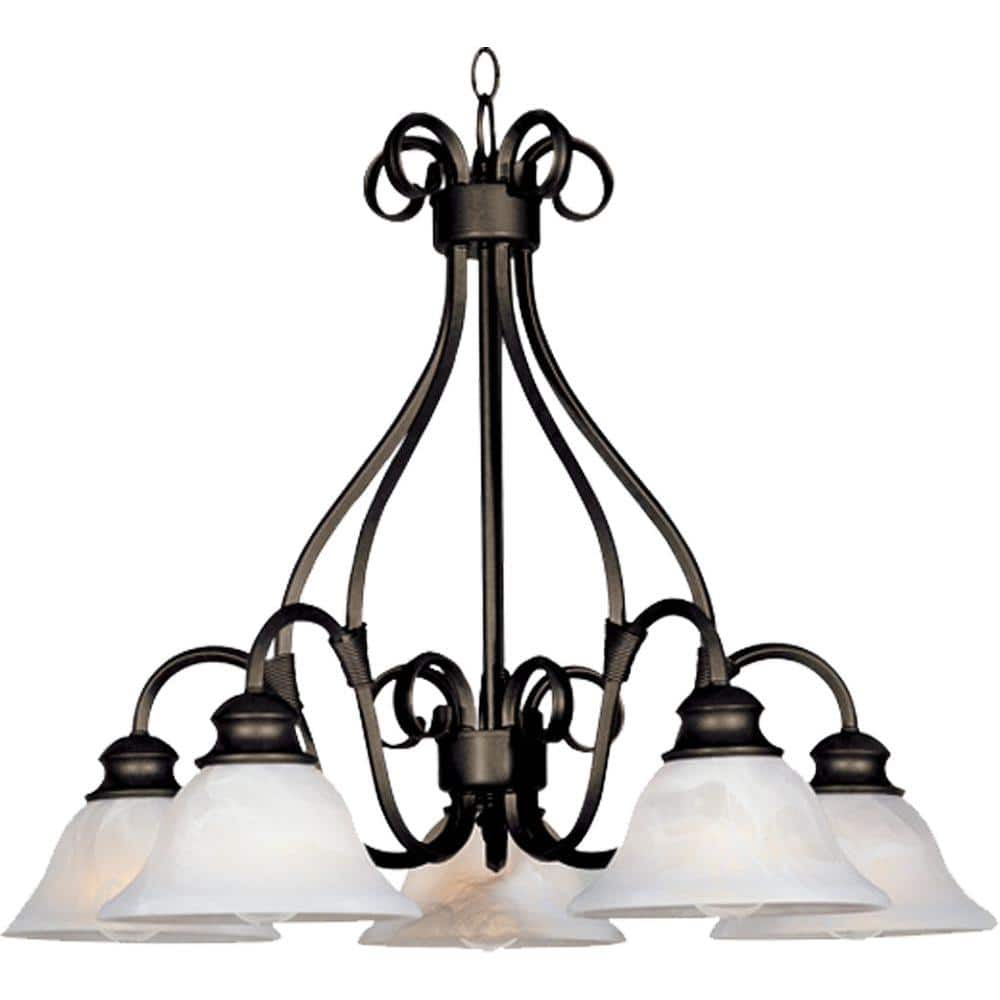 Maxim Lighting Pacific 5-Light Kentucky Bronze Chandelier 2657MRKB ...