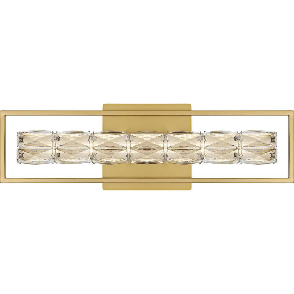 Quoizel Dazzle 24 in. 1-Light Soft Gold LED Vanity Light PCDZ8524SGD ...