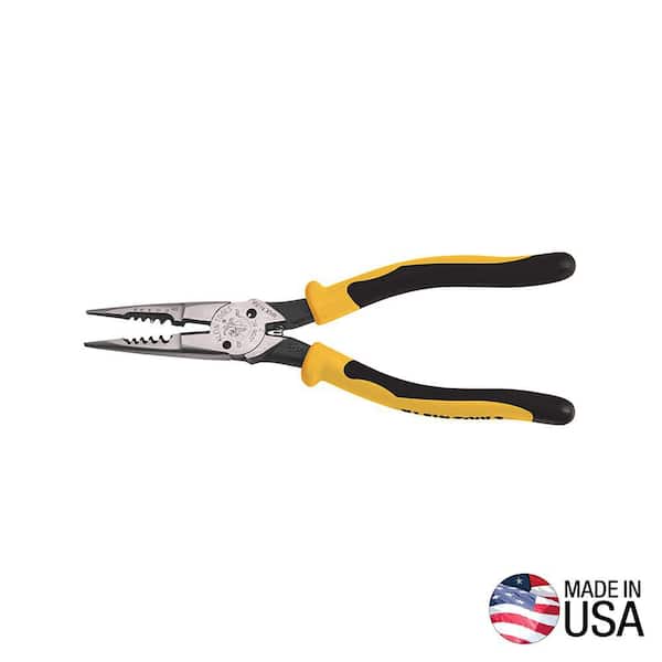 Klein Tools All-Purpose 8 in. Long Nose Pliers J2068C - The Home Depot