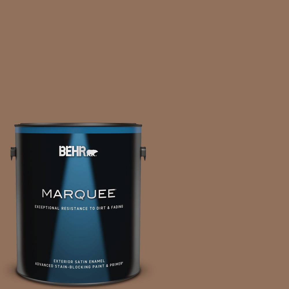 BEHR MARQUEE 1 gal. #N240-6 Wild Mustang Satin Enamel Exterior Paint ...