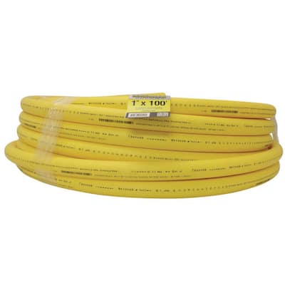HOME-FLEX 1 in. IPS Poly DR 11 to 1 in. MIP Underground Yellow Poly Gas ...