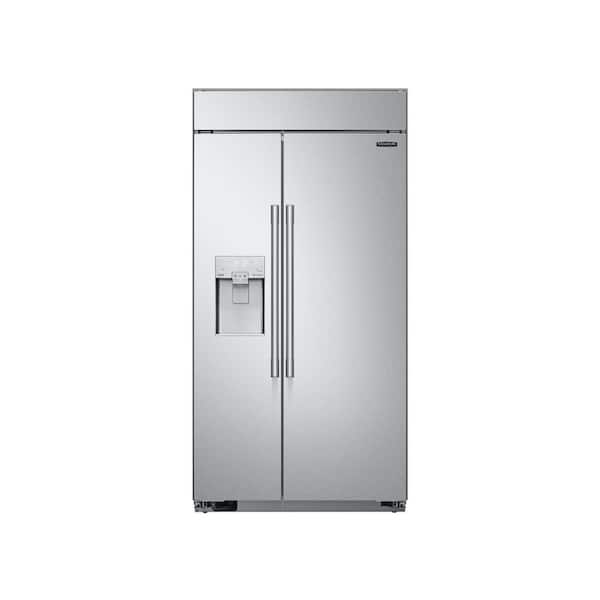 Signature Kitchen Suite 42 in. W 25.6 cu. ft. Built-in Side-by-Side ...