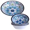 Certified International Talavera 5-Piece Blue Salad and Serving Set ...