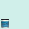 BEHR PREMIUM PLUS 8 oz. #490A-1 Teal Ice Satin Enamel Interior/Exterior ...