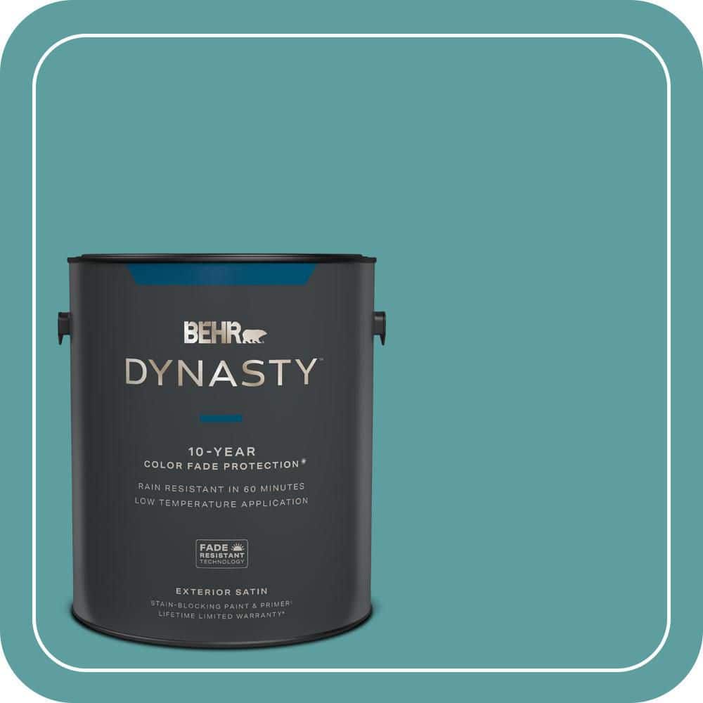 BEHR DYNASTY 1 gal. #PPU13-05 Bali Bliss Satin Enamel Exterior Stain ...