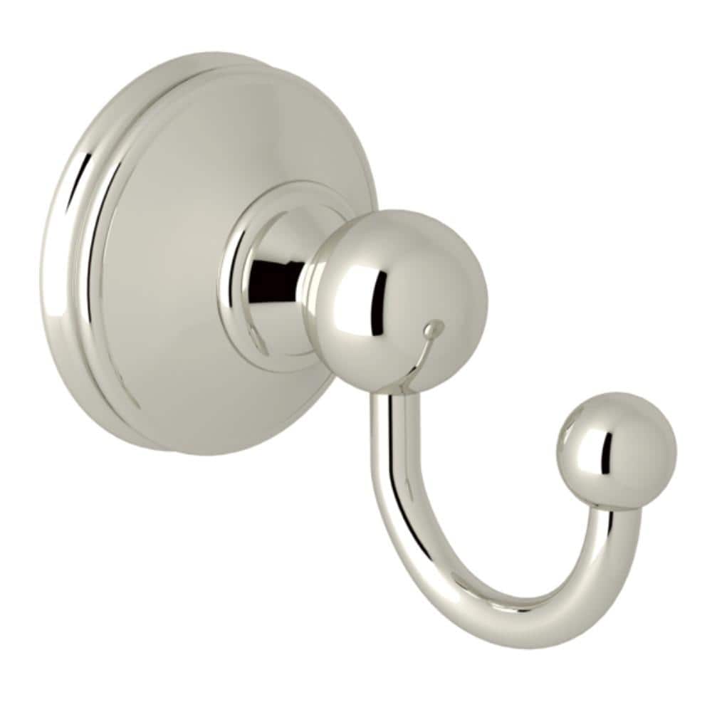 PERRIN & ROWE Georgian Era Single Robe Hook In Polished Nickel U.6621PN - The Home Depot