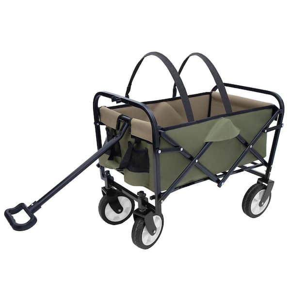 ToolCat 2 cu. ft. Steel Frame Outdoor Garden Cart Support 225 lbs ...