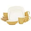 Noritake Colorwave Mustard 16-Piece Square (Yellow) Stoneware ...