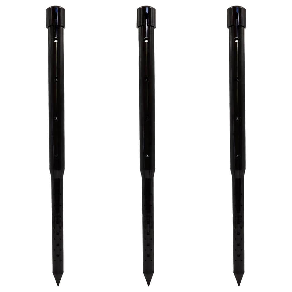 DEEP DRIP 24 in. Watering Stakes (3-Pack) - Black 24GKDDB-3pk - The ...