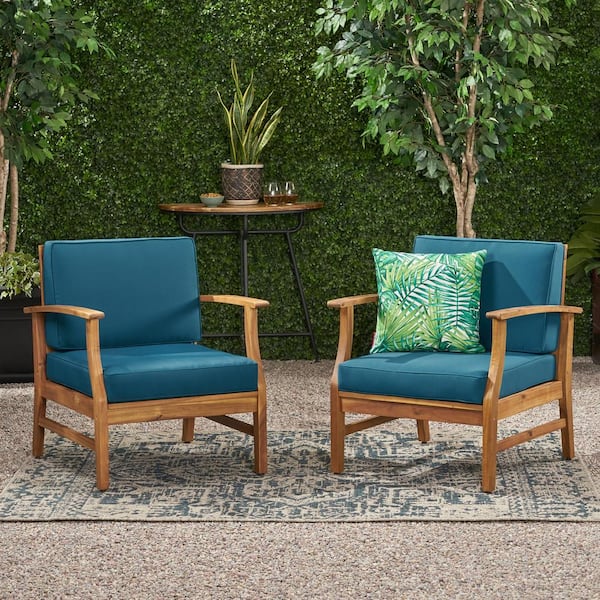 CHRISTOPHER KNIGHT HOME Perla Teak Finish Wood Outdoor Patio Club ...