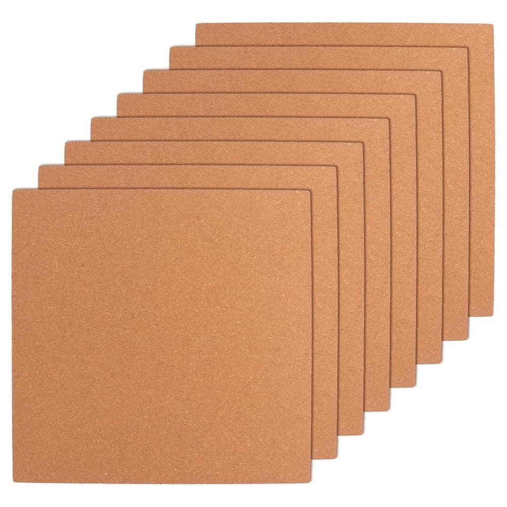 Afoxsos 12 x 12 Cork Board Tiles Premium Natural Cork for Bulletin ...