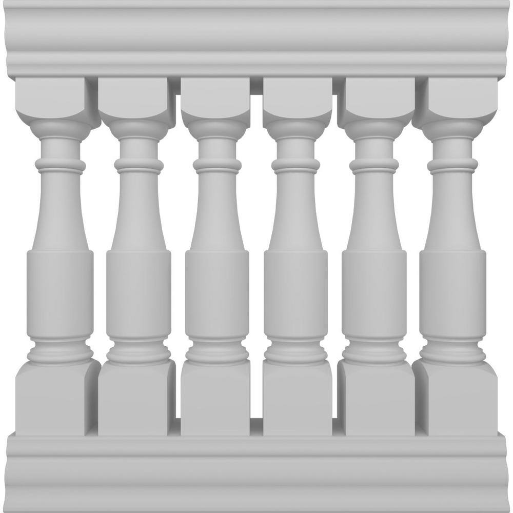 Ekena Millwork Fiberthane Hamilton Balustrade 36 in. L x 40 in. H ...
