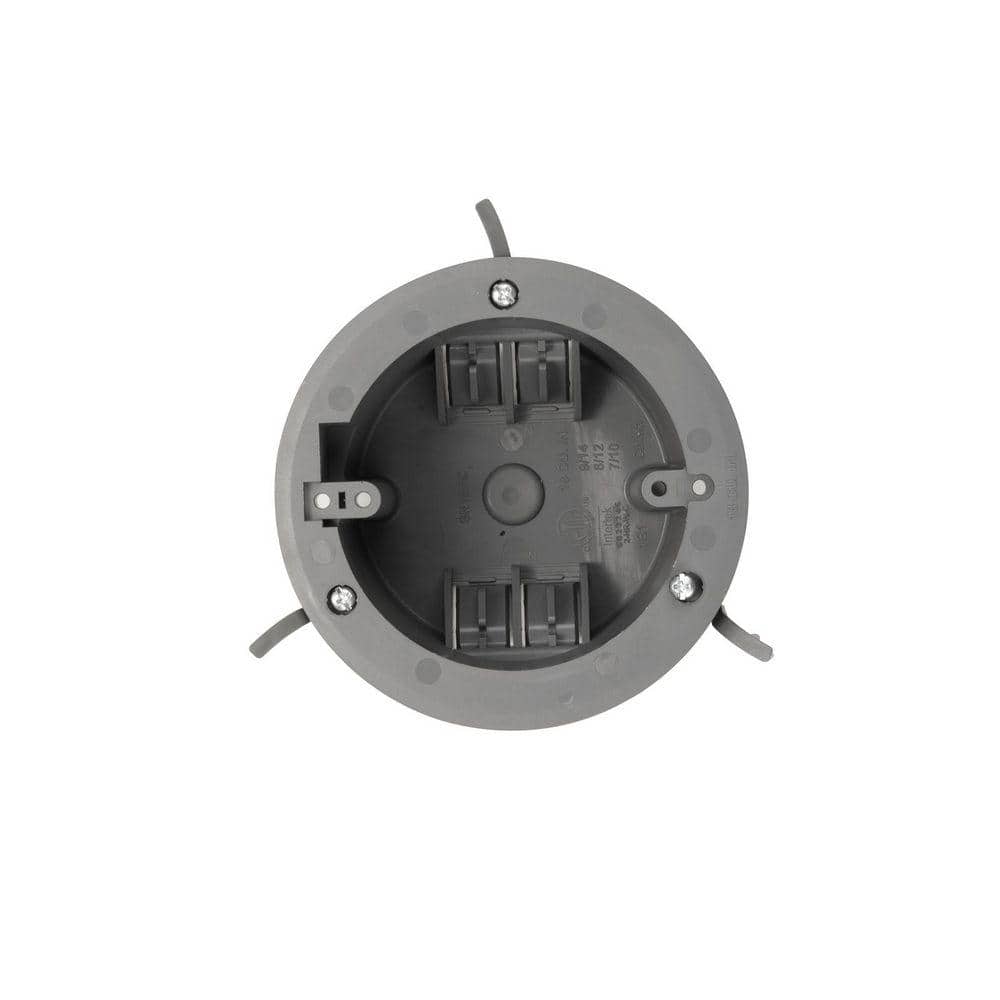 E ENERGETIC LIGHTING 18 cu. in. Round Ceiling and Fixture Box, ETL ...