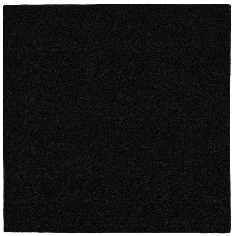 Garland Rug Ivy Black 12 ft. x 12 ft. Square Area Rug CL-01-0N-1212-15 ...