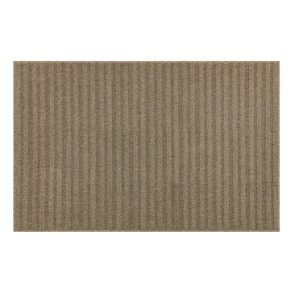 Mohawk Home Excursion Stripe Beige 2 ft. 6 in. x 3 ft. 9 in. Machine ...