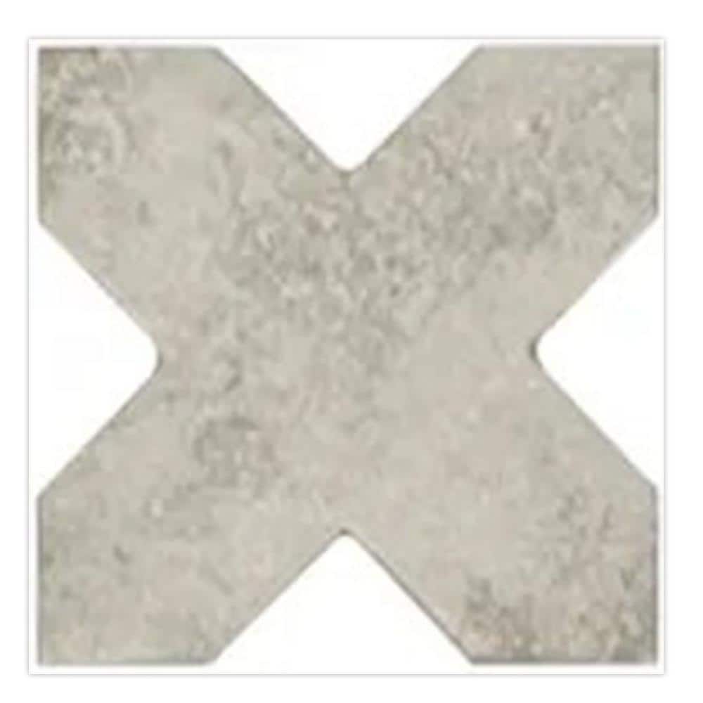 Apollo Tile Terralis 6 in. x 6 in. Matte Soft Beige Porcelain Cross ...