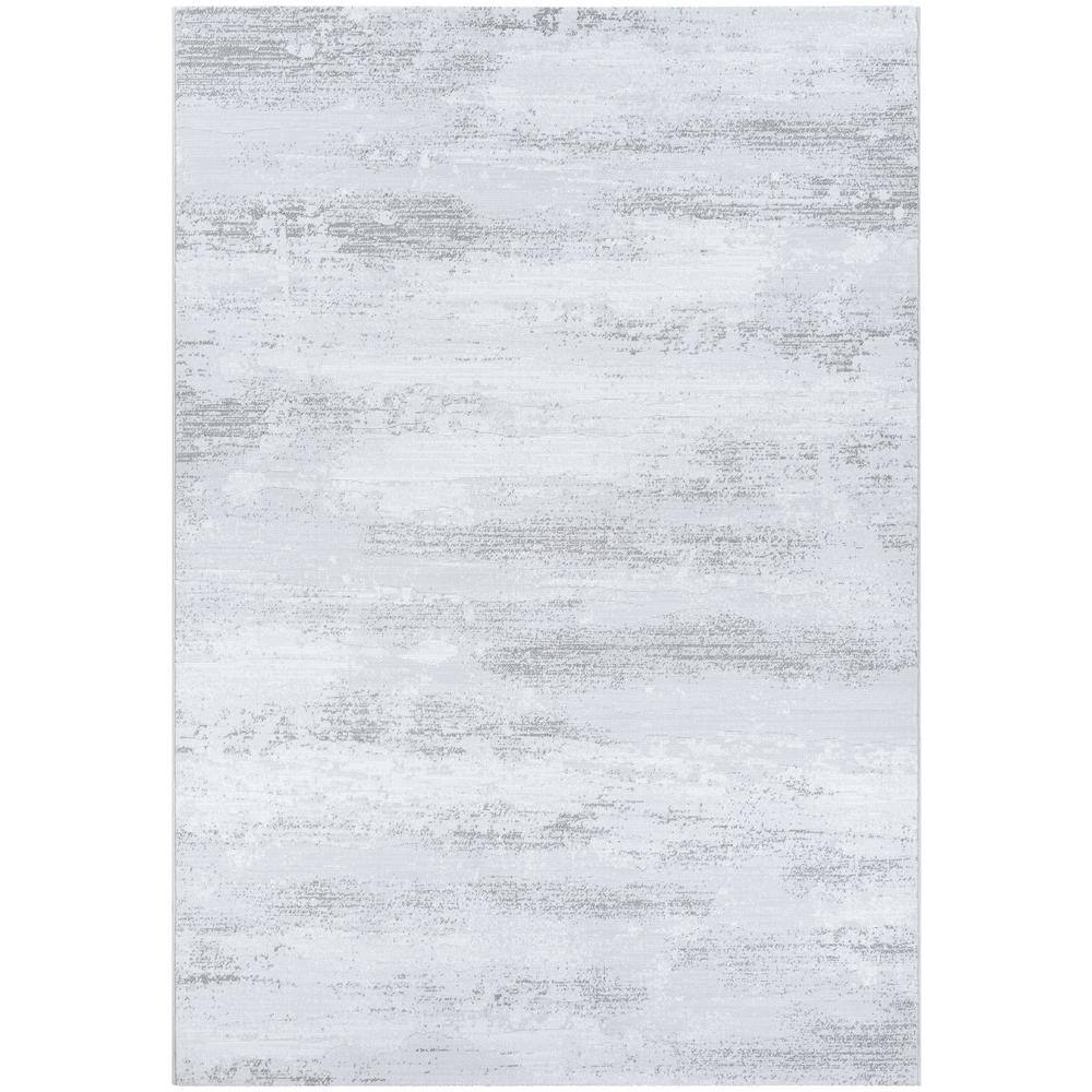 Couristan Serenity Virga Light Grey-Opal 5 ft. x 8 ft. Area Rug ...
