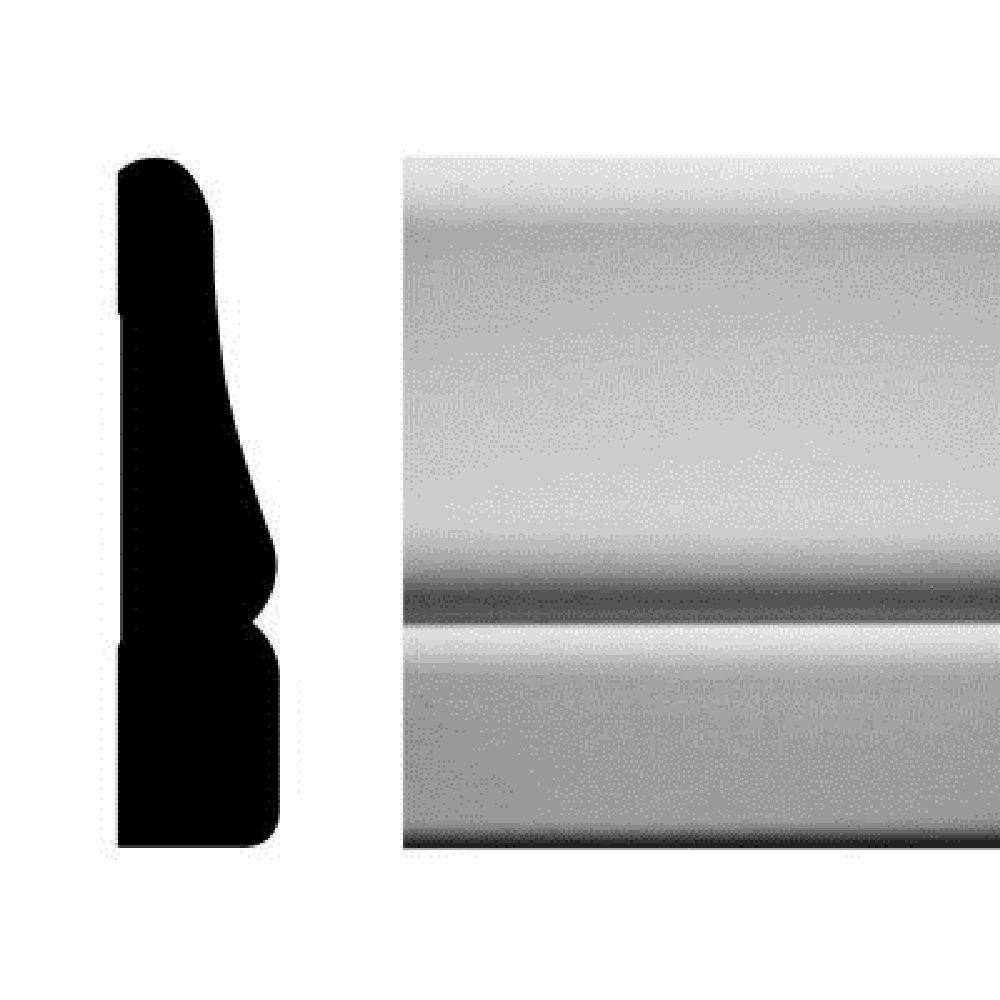 TruChoice Arauco TruChoice 711 7/16 in X 2-1/2 in x 144 in MDF Primed ...