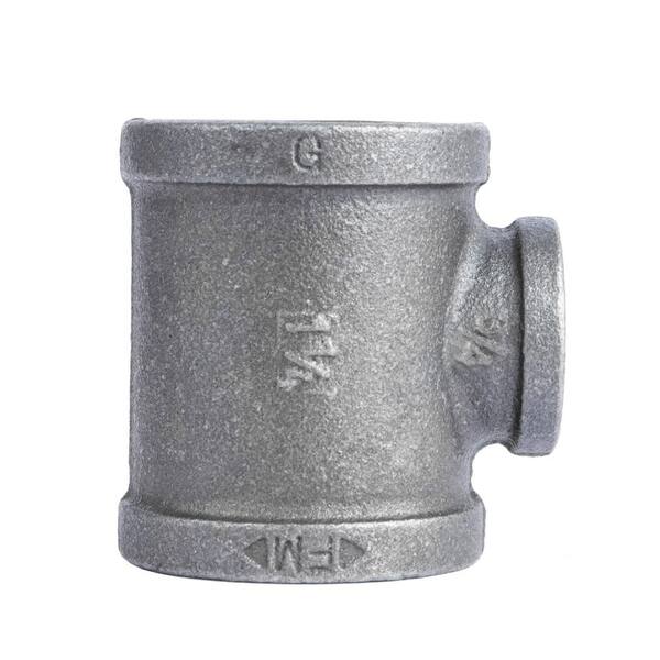 STZ 1-1/4 in. x 1-1/4 in. x 3/4 in. Black Iron Reducing Tee 310 RT ...