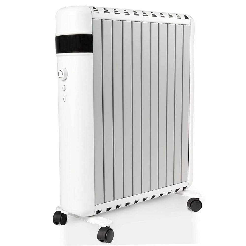Amucolo 1500-Watt 18 in. White Electric Convection Ceramic Tower Space ...