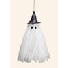 31 in. Halloween LED Multicolor Flashing Hanging Light Up Ghost with ...