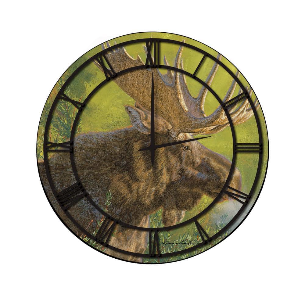 "Crisp Fall Morning Moose" Full Coverage Art and Black Numbers Imaged ...