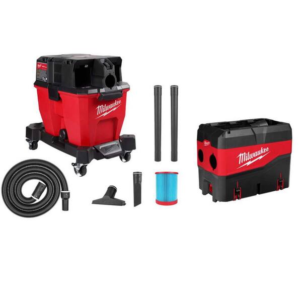 Milwaukee M18 FUEL 9 Gal. Cordless Wet/Dry Shop Vacuum with Filter ...