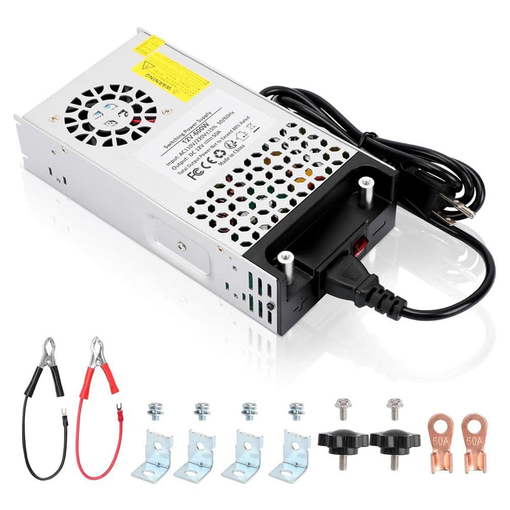 YICHUHAOXI 110V AC to 12V DC Converter 50A 600W Power Supply ...