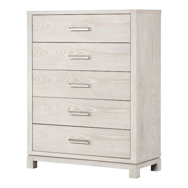 Furniture of America Patty Weathered Gray 5-Drawer 42 in. Wide Chest of ...
