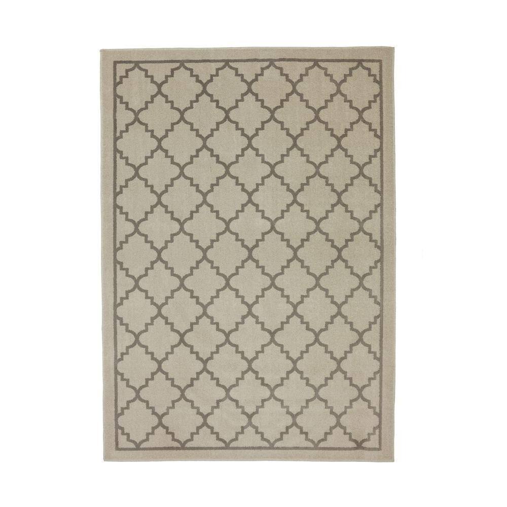 Mohawk Home Border Lattice Linen 2 ft. x 3 ft. Accent Rug 423582 - The ...