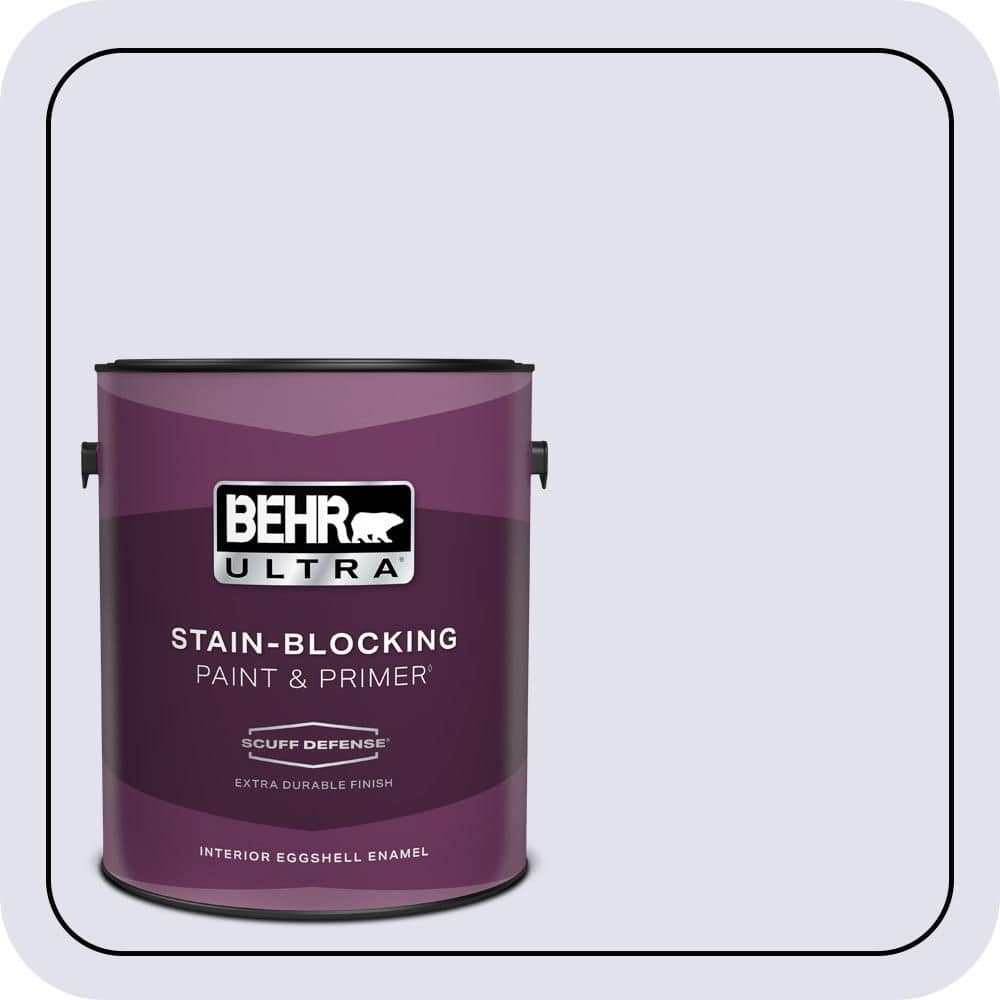 BEHR ULTRA 1 gal. #M550-1 White Lavender Extra Durable Eggshell Enamel ...