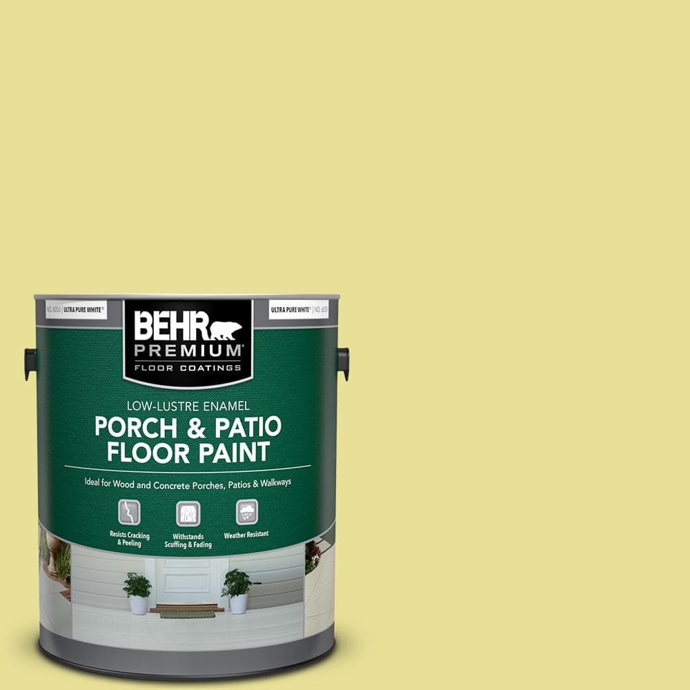 BEHR PREMIUM 1 gal. #P340-3 Reviving Green Low-Lustre Enamel Interior ...