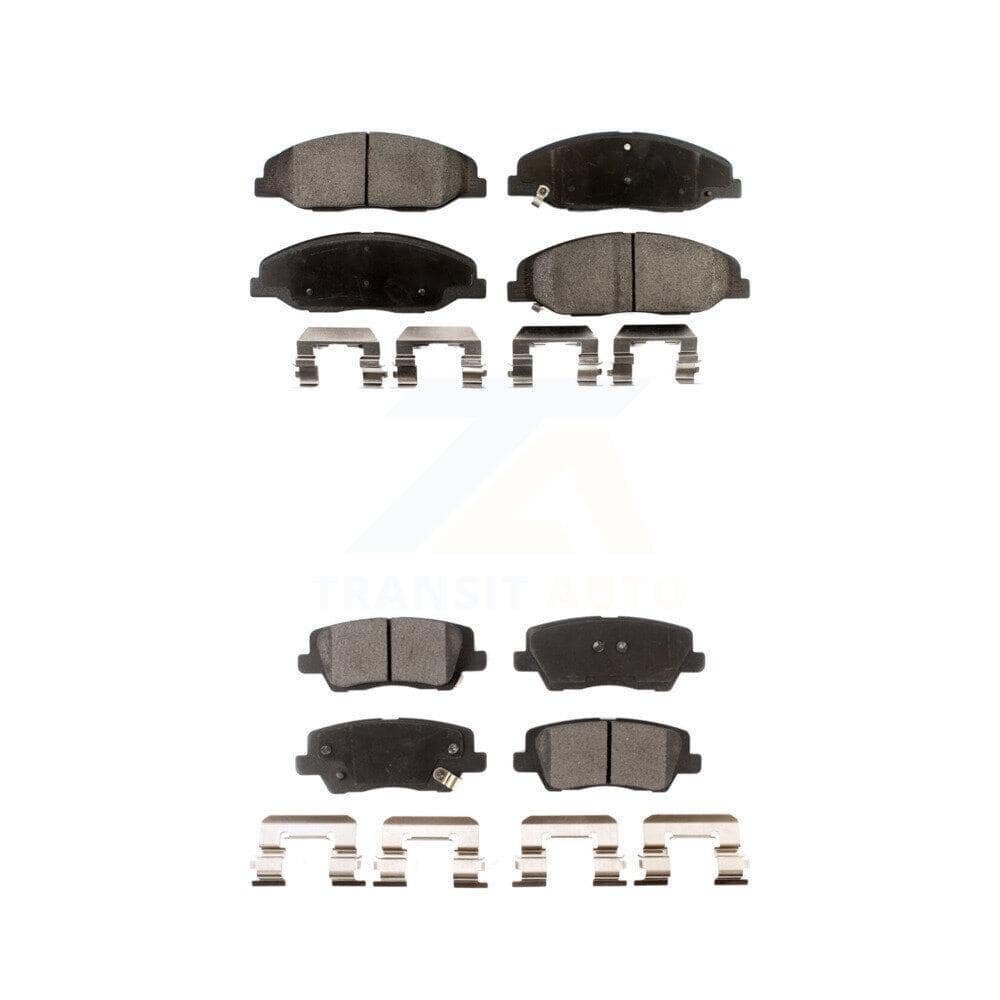 TEC Front Rear Ceramic Brake Pads Kit For 2014 Cadillac CTS Without ...