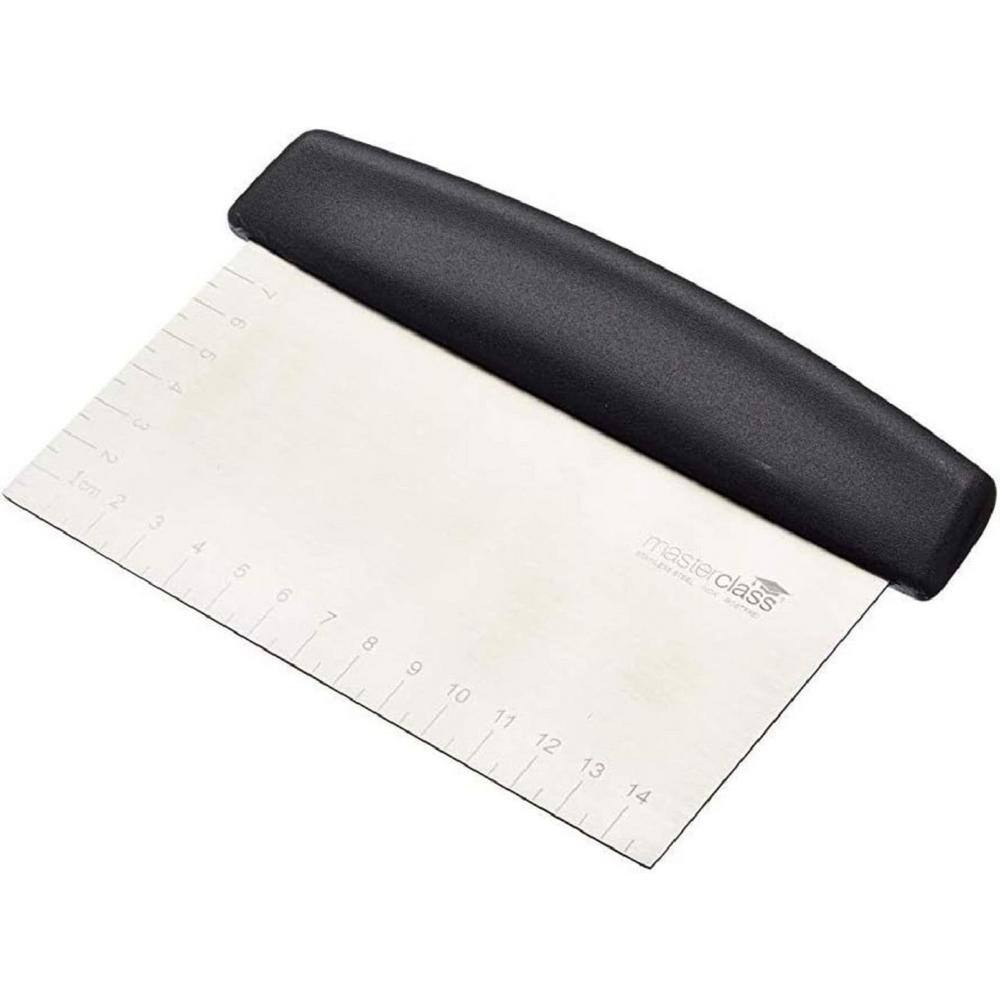 Adrinfly 1-Piece Dough Scraper Cutter, Stainless Steel, Silver, 15 x 7. ...
