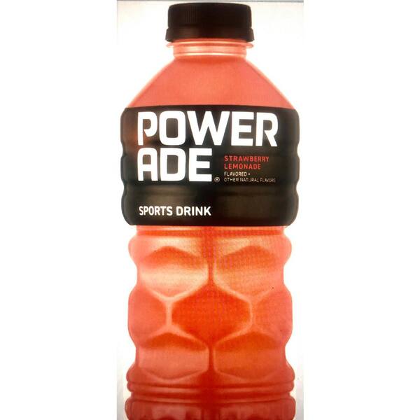 Powerade 28 oz Powerade Strawberry Lemonade 049000079395 - The Home Depot