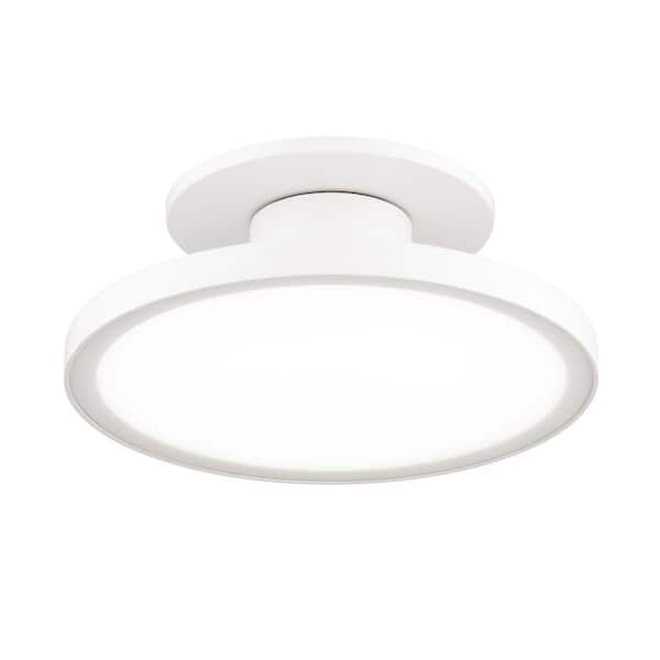 WAC LIMITED Twist-N-Lite 8 in. White Selectable LED Semi-Flush Mount FM-250808-CS-WT - The Home ...