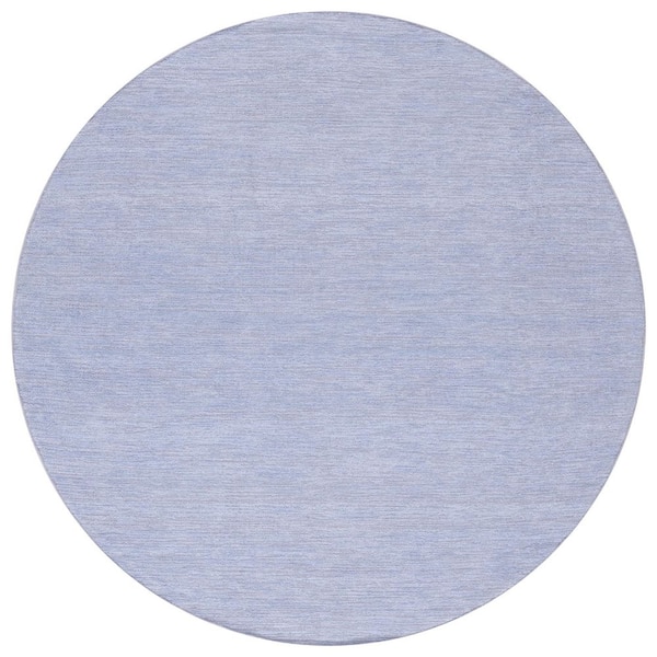 SAFAVIEH Montauk 6 ft. x 6 ft. Lilac Modern Solid Round Area Rug ...
