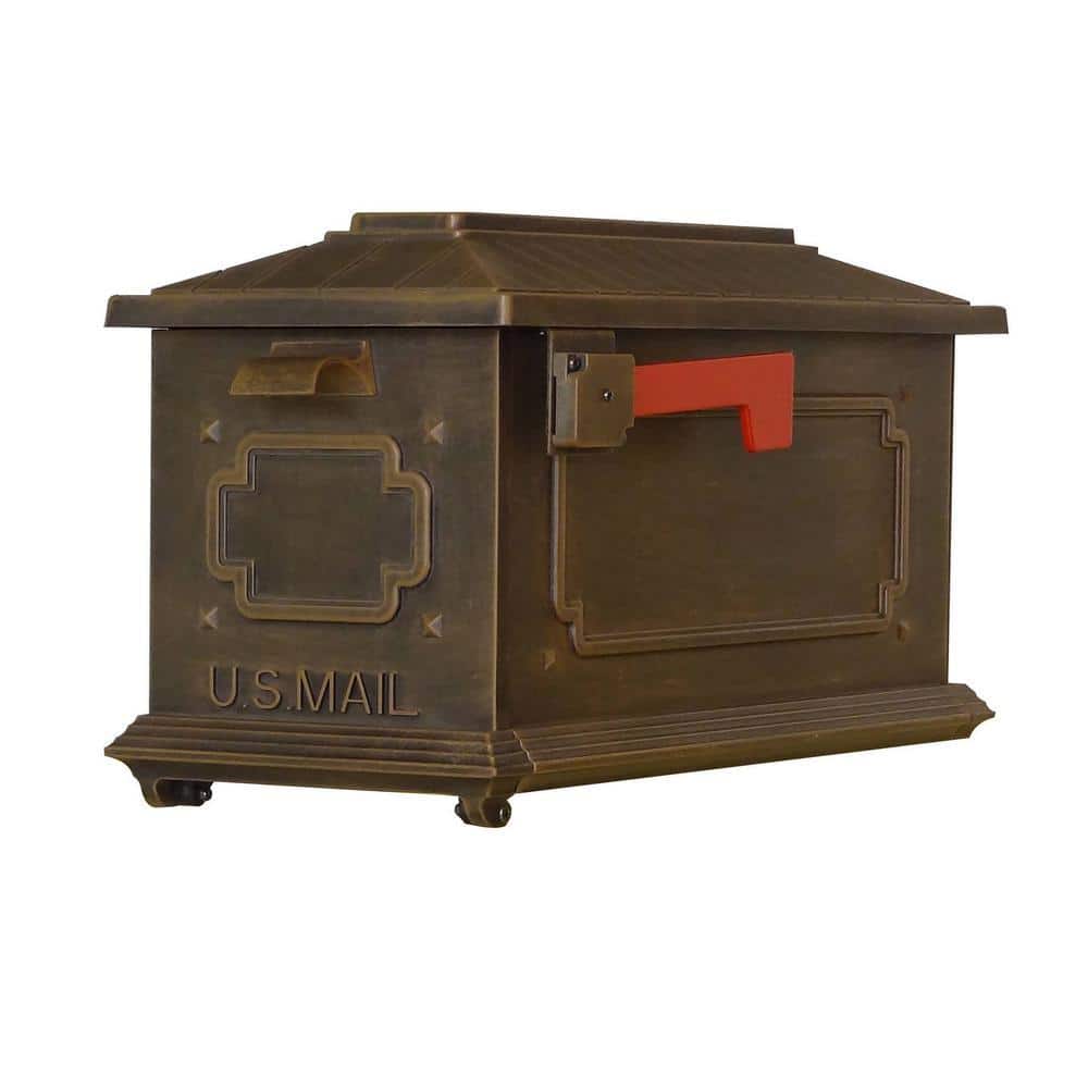 SPECIAL LITE PRODUCTS Kingston Copper Post Mount Mailbox SCK-1017-CP ...