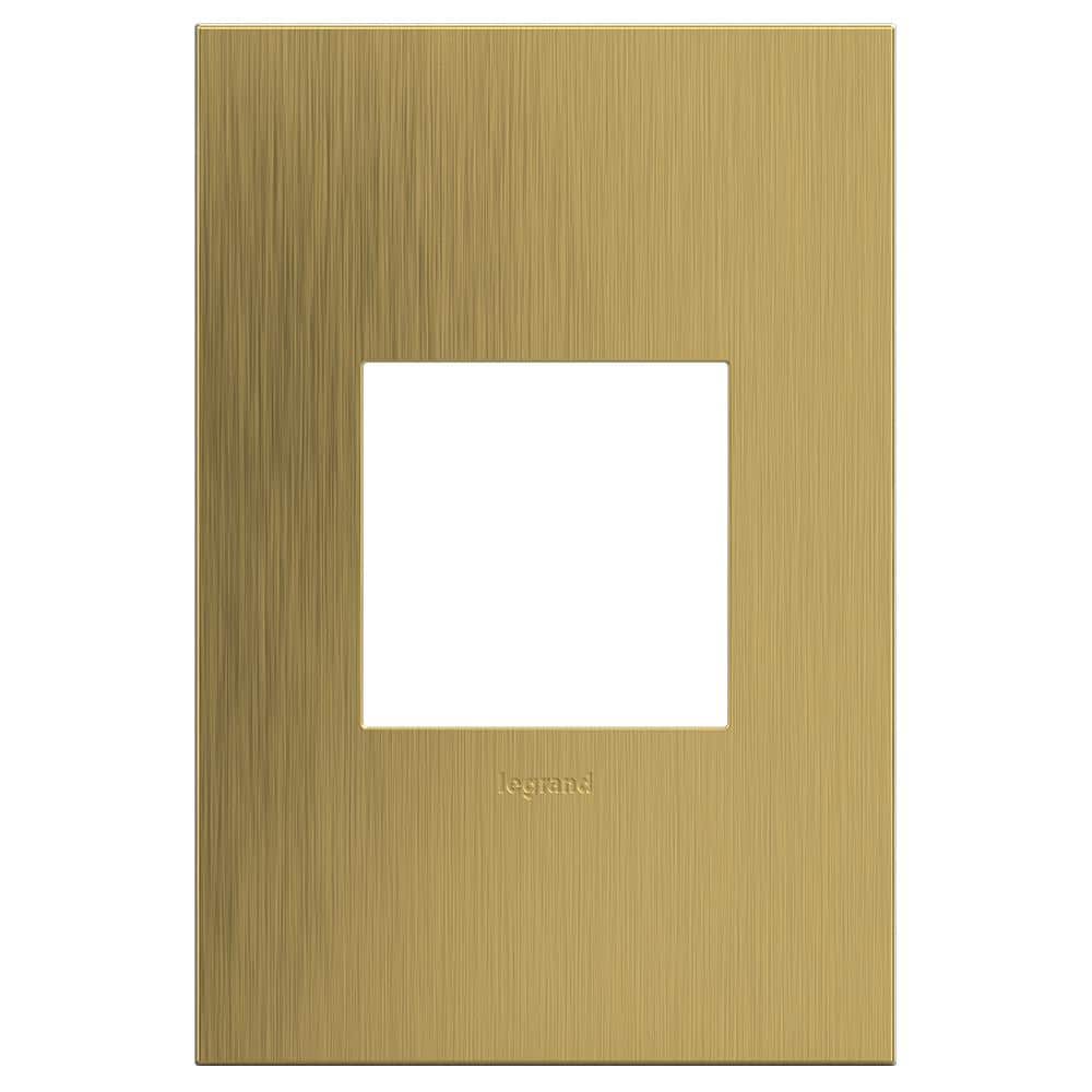 Legrand adorne 1 Gang Decorator/Rocker Wall Plate, Brushed Satin Brass ...