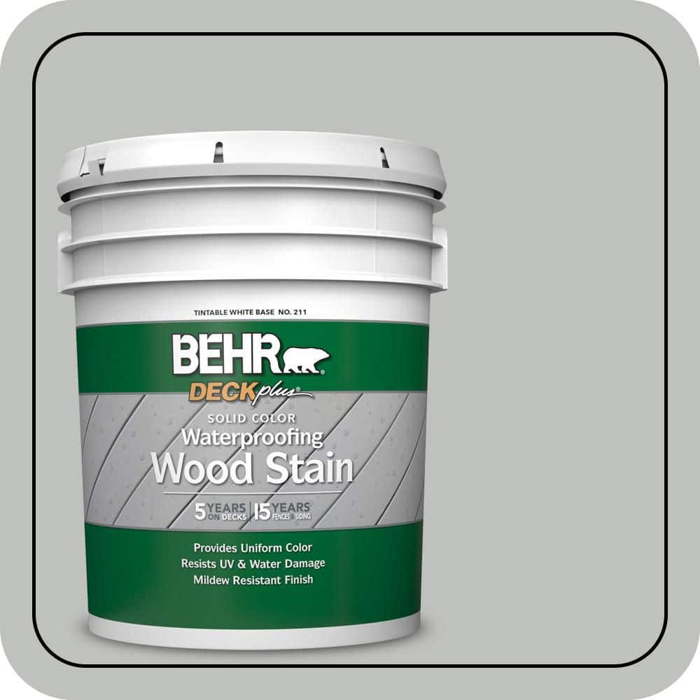 BEHR DECKplus 5 gal. #SC-365 Cape Cod Gray Solid Color Waterproofing ...