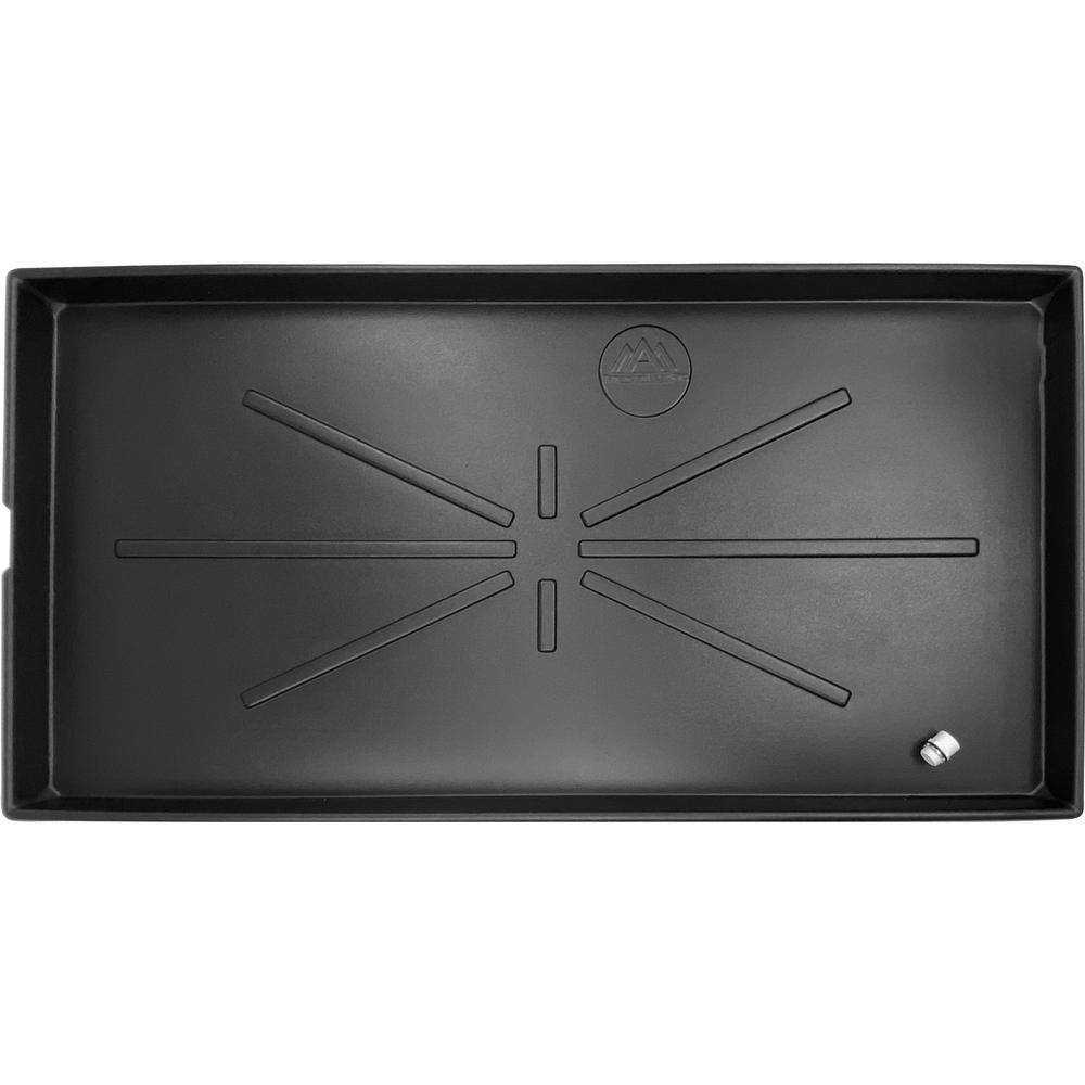 AMERICAN BUILT PRO 64 in. x 34 in. Heavy Duty Plastic HVAC Condensate ...