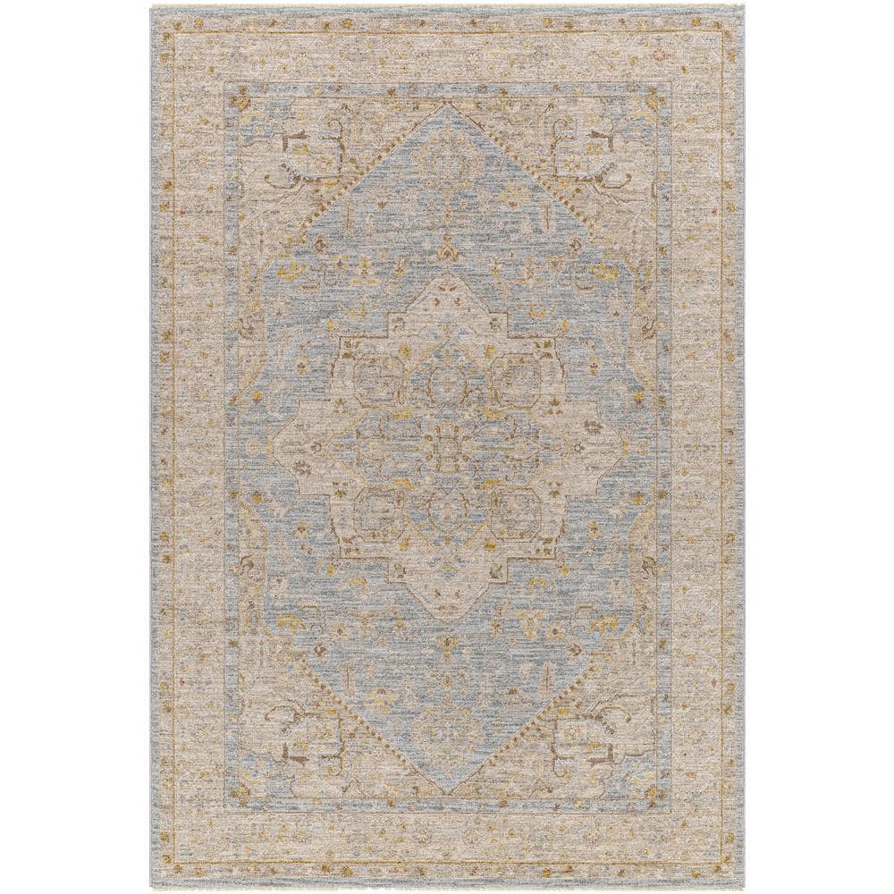 Livabliss Avant Garde Gray Traditional 5 ft. x 7 ft. Indoor Area Rug ...