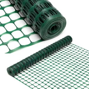 Angel Sar 4 ft. x 100 ft. Plastic Mesh Fence, Roll with 100 Zip Ties ...