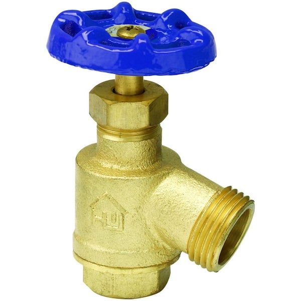 Everbilt 1/2 in. FIP x 3/4 in. MHT Brass Bent Nose Garden Valve ...